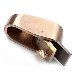 Jiayouy Violin Thumb Planer 16 mm Blade Width Brass Luthier Tool for DIY Violin Viola Violoncello Wooden Instrument Gold