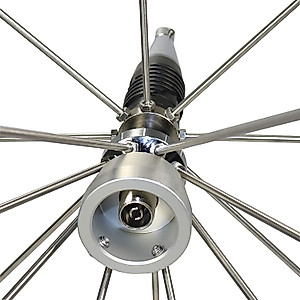 Tram 1411 300-Watt/200 Watt Broad-Band Scanner 25 MHz to 1,300 MHz Super Discone Stainless Steel Base Antenna with Added CB Transmit Bands