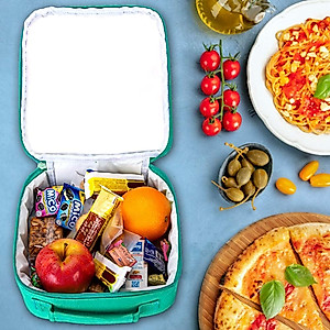 TXHVO 3pcs Dinosaur Backpack for Boys, 16" Kids Bookbag with Lunch Box, Cute Dino Backpacks for Elementary Kindergarten Preschool(Green)