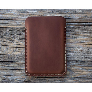 Bovine leather cover for Microsoft Surface Duo 2 case, made in Europe (for Duo 2 with a Bumper, Brown)