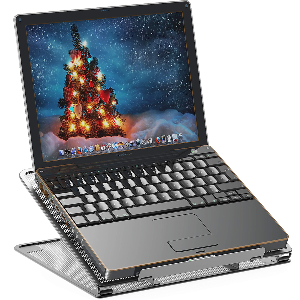 SimpleHouseware Mesh Ventilated Adjustable Laptop Stand, Black