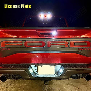 ENDPAGE 14-Pieces F250 F350 Interior LED Light Kit for 1999-2016 Ford F-250 F-350 Super Duty White 6000K Interior LED Lighting Package + Cargo Lights, License Plate Lights, Install Tool
