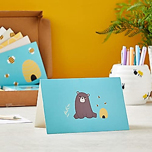 48 Pack Honey Bee Thank You Cards with Envelopes, All Occasion Assorted Blank Note Cards (6 Cute Designs, 4x6 In)