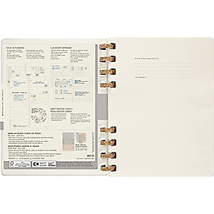Moleskine Spiral 12 Month 2023 Academic Year Planner, Hard Cover, XL (7.5" x 9.75"), Oyster