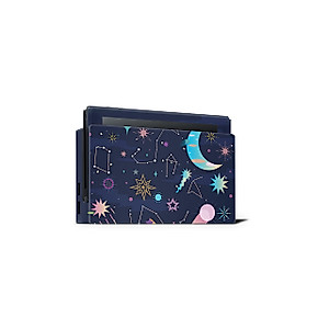 Tacky Design Planets Skin Compatible with Nintendo Switch Skin Wrap Cover, Galaxy Planets Skin for Nintendo Switch Stickers, Premium Vinyl 3M Full Wrap Decal (Stars)