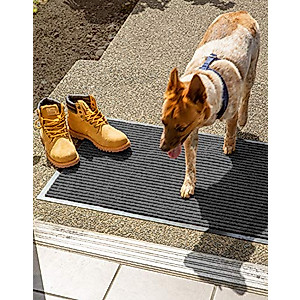 DII Durable Walk Off Utility Indoor/Outdoor Runner, 22x60, Charcoal
