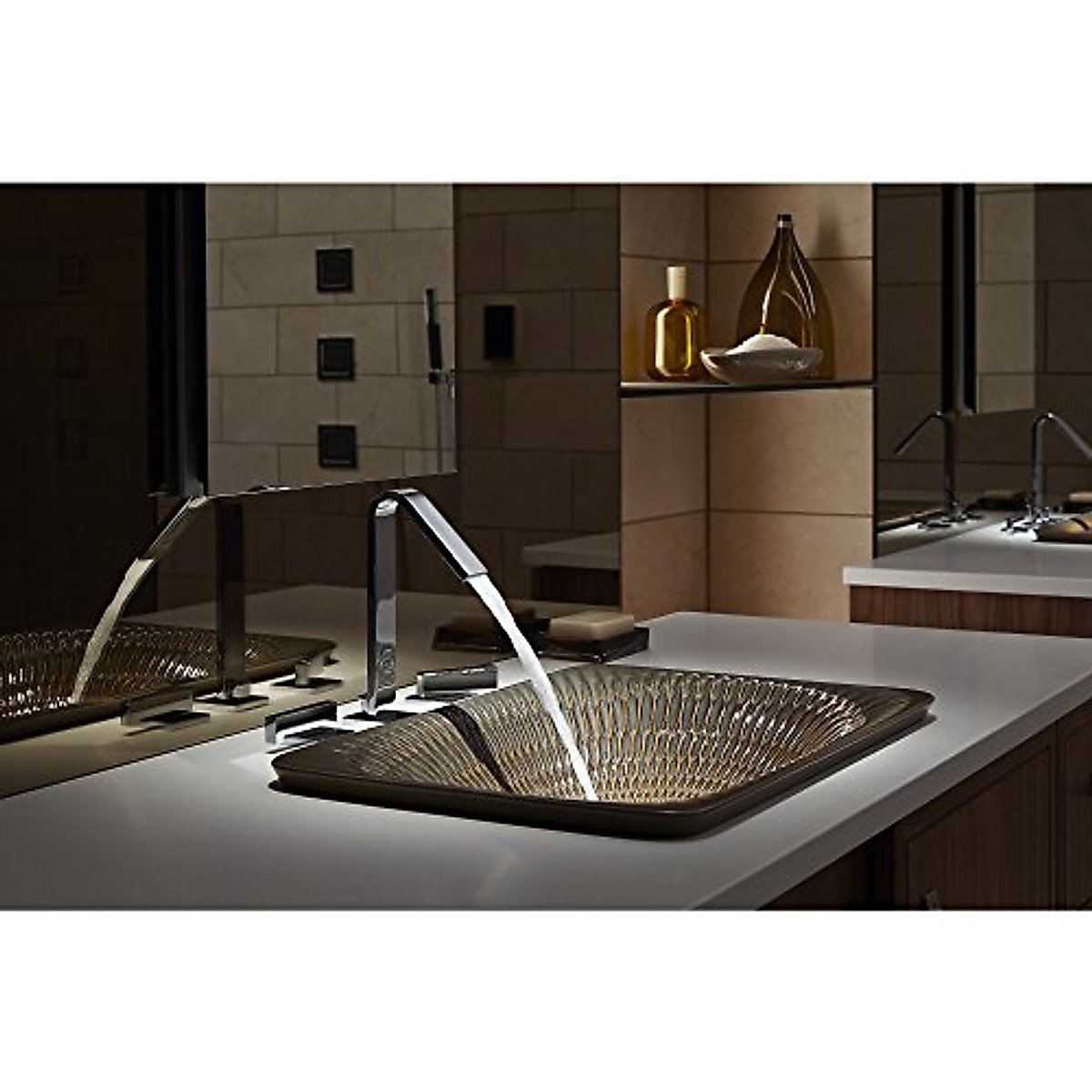 Kohler K-14661-4-CP Loure Bathroom Sink Faucet, One Size, Polished Chrome