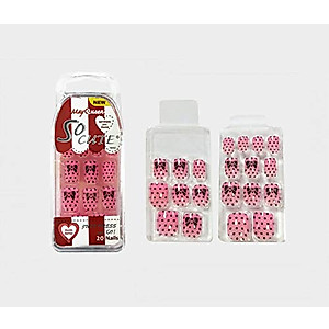 Beautia 3 Pack 60Tips So Cute Junior False Fake Design Nails, Sticker Nail for Kids