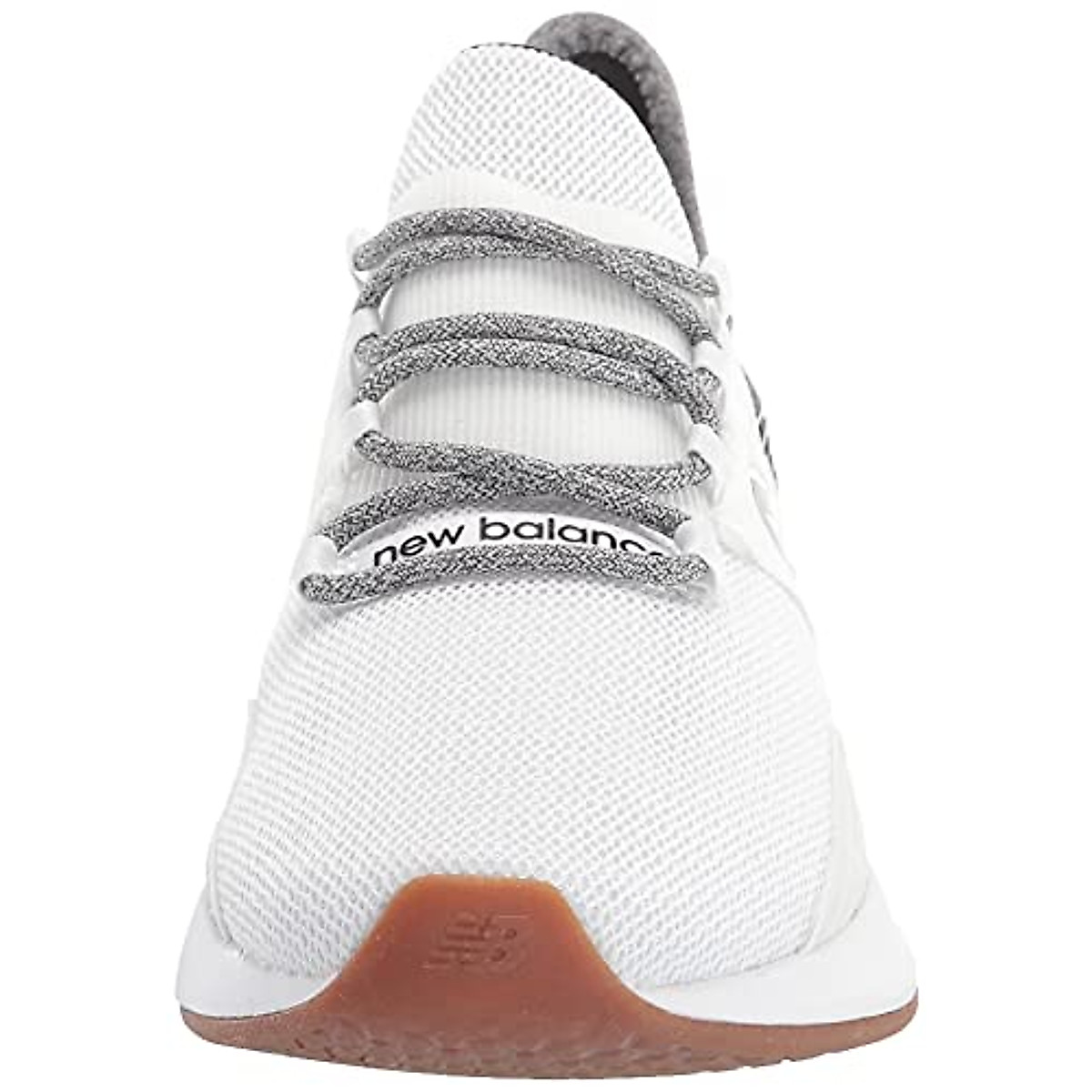 New Balance Women's Fresh Foam Roav V1 Sneaker, Nb White/Black, 7.5 Wide