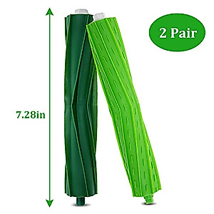 SogYupk Roller Brushes Replacement Parts,2 Set Multi-Surface Rubber Brush Compatible for E&I &J Series E5 E6 E7 i3 i3+ i4 i6 i6+ i7 i7+ i8 i8+Plus j7 j7+ Vacuum Accessories.