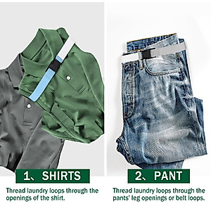 8 pcs Laundry Strap Set, Laundry Nylon Strap with Buckle Wash Care Utility Strap Loops for Laundry Nylon Strap Sock Organizer Accessories Tools for Washing Machine and Dryer