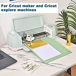 Foil Transfer Kit for Cricut Explore Air 2/Explore Air 3, 3 in 1 Foil Transfer Tool Housing and Blades for Cricut Maker/Maker 3, Including Fine, Medium and Bold Blades and Housing