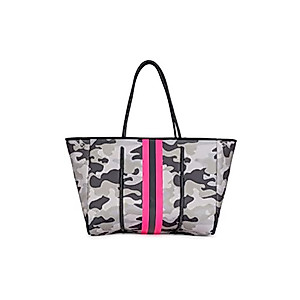 Haute Shore - Greyson Cairo Neoprene Tote Bag w/Zipper Wristlet Inside, One_Size