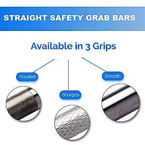 Grab Bar for Bathtub Shower - Stairs Bed Toilet Bathroom / Stand Assist & Safety Handrail / 304 Stainless Steel / Shur Grip / Oil Rubbed Bronze / 36"