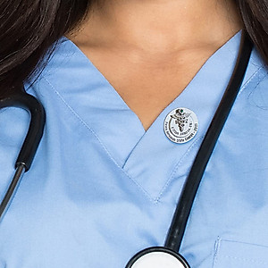 Custom Medical Caduceus Nursing Pin Stainless Steel Personalized Birthstone Role Engraving NP LPN LVN BSN RN Pins For Hospital Ceremony Graduation School