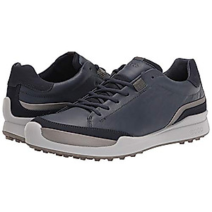 ECCO Men's Biom Hybrid Hydromax Water-Resistant Golf Shoe, Ombre/Buffed Silver/Night Sky, 9-9.5