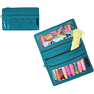 Yazzii Project Pouch - Portable Storage Bag Organizer - Arts & Crafts Storage Bag Organizer - Multipurpose Storage Organizer for Quilting, Needlework, Beading, Sewing, & Applique