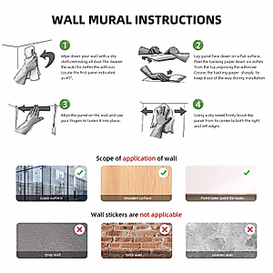 Alphabet Wall Decals Fruits Letter Wall Stickers Animals Alphabet ABC Kids Wall Stickers Peel and Stick Removable Wall Stickers for Kids Nursery Bedroom Living Room Décor