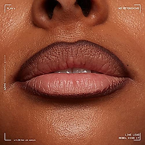 NYX PROFESSIONAL MAKEUP Line Loud Lip Liner, Longwear and Pigmented Lip Pencil with Jojoba Oil & Vitamin E - Rebel Kind (Chocolate Brown)