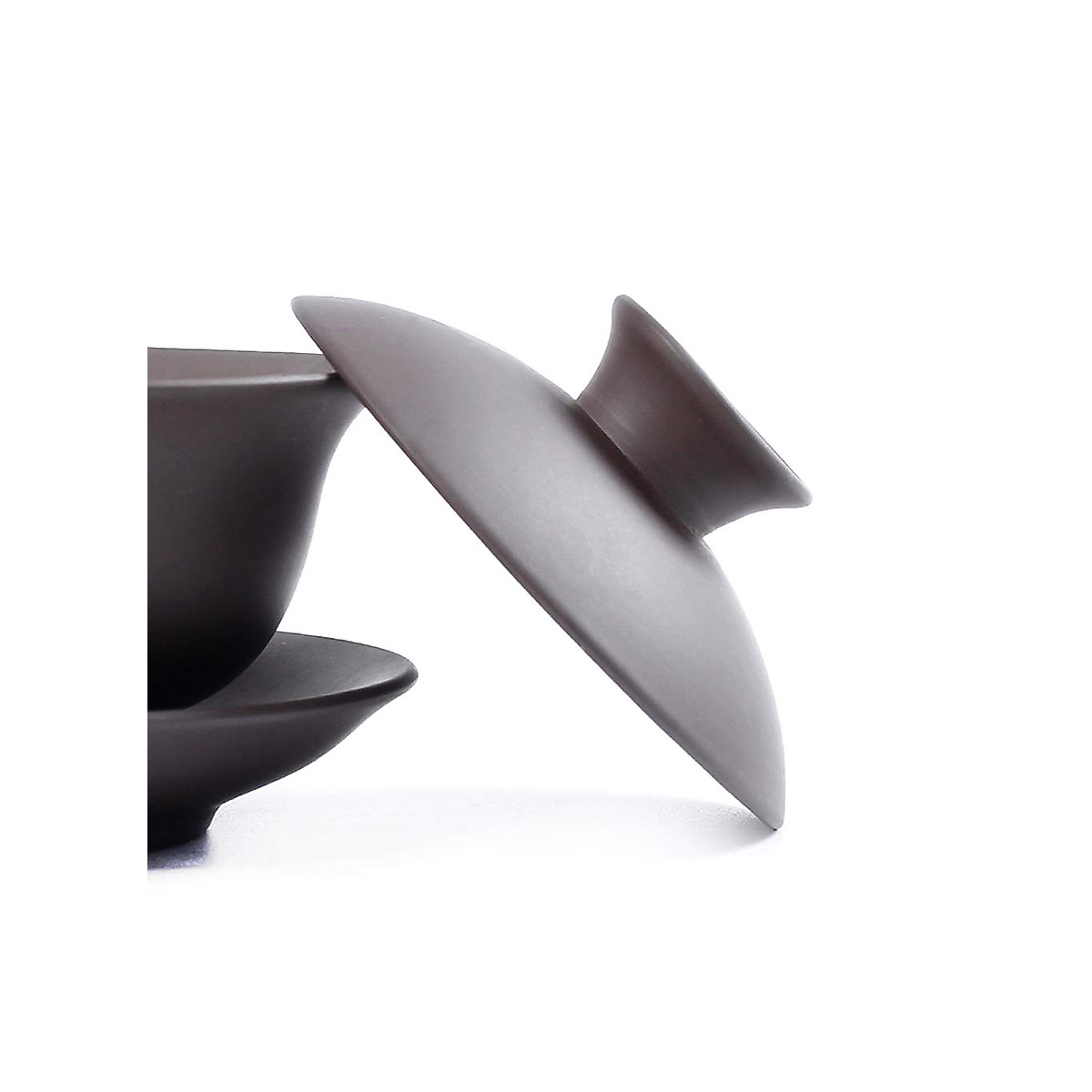 Chinese Yi Xing Purple Clay Gaiwan Tea Cup