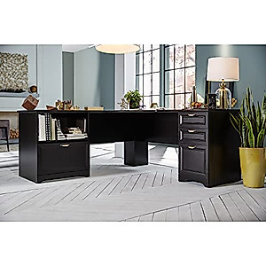 Realspace Magellan Performance 71"W L-Shape Desk, Espresso
