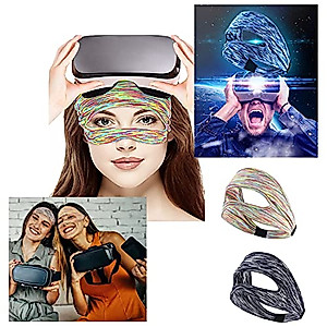 VR Eye Mask Sweat Band for Meta/Oculus Quest 2 Accessories,Breathable Adjustable Size Mesh VR Face Cover Use for Virtual Games Workouts Supernatual