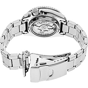 SEIKO Men's 5 Sports Automatic Watch with Stainless Steel Strap, Silver, 22 (Model: SRPE71)