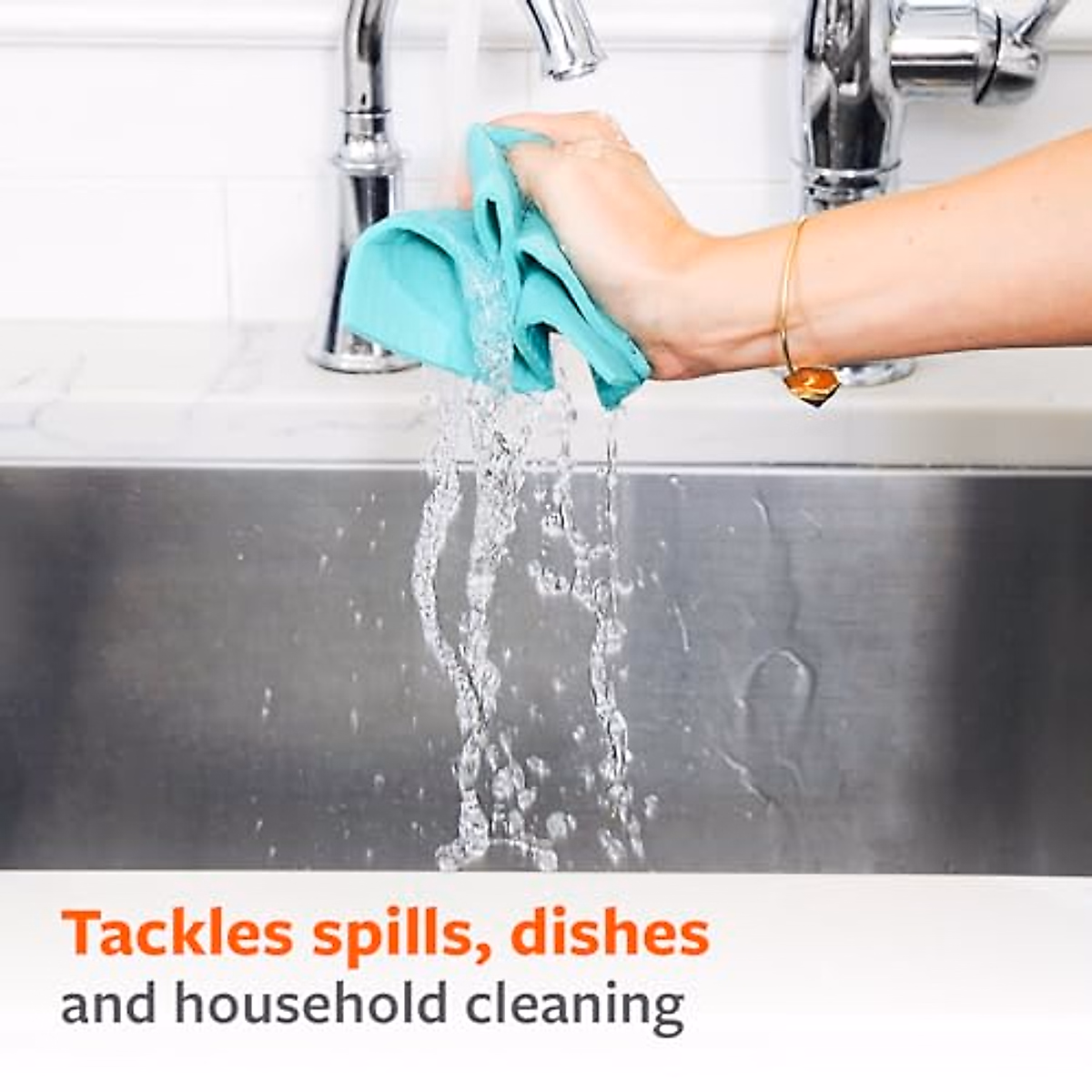 Full Circle Squeeze, Reusable Cellulose Sponge Cloths, 3-pack, Multicolor