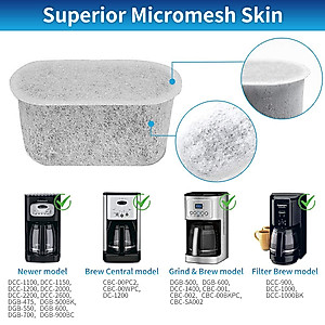 12-Pack Cuisinart Coffee Maker Filter Replacement All Cuisinart Coffee Maker Charcoal Filters Fit For Cuisinart DCC-1200 DGB-900BC CHW-12 SS-700 DGB-700BC DCC-3000 DCC-1100 DGB-625BC