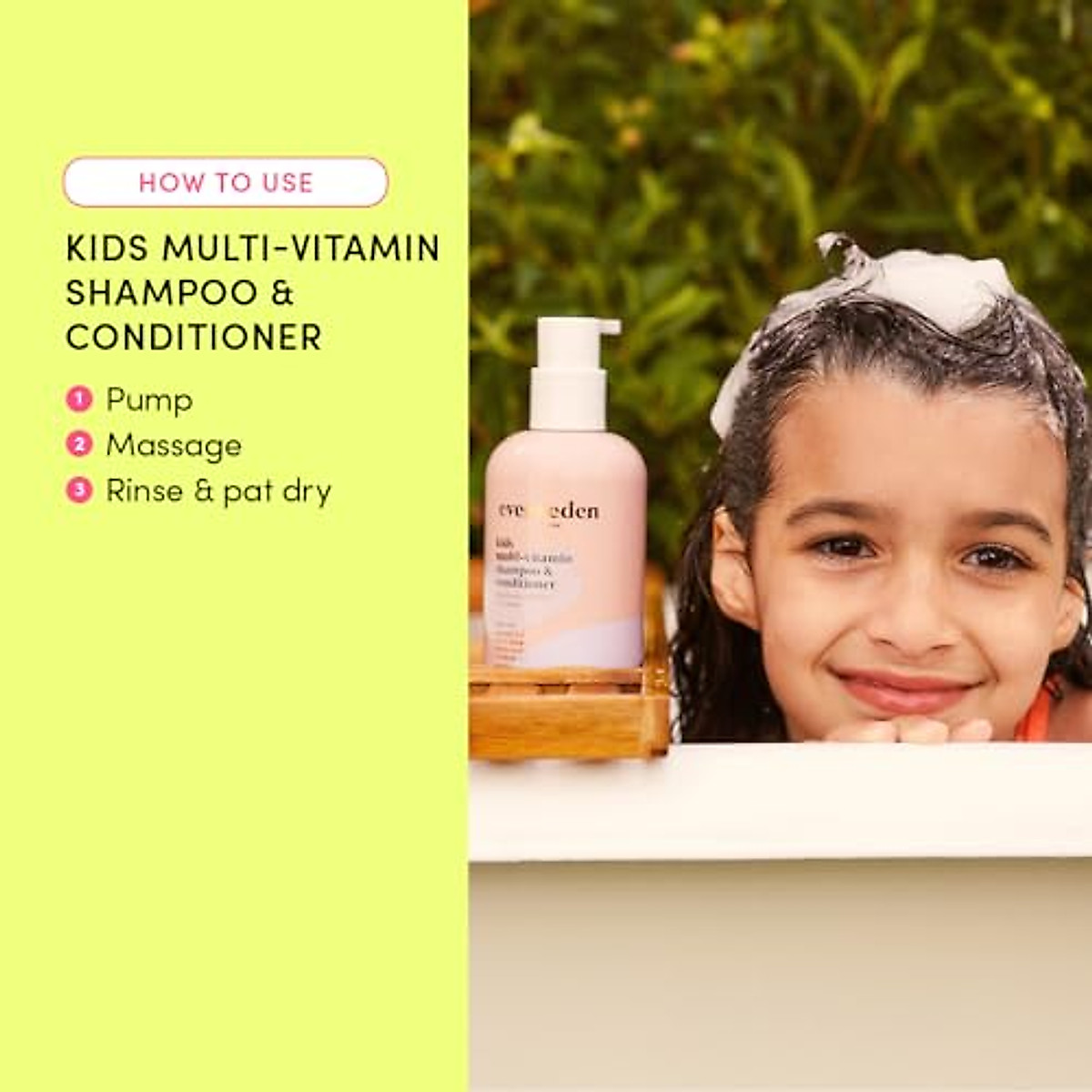 Evereden Kids Shampoo and Conditioner 2 in 1: Fresh Pomelo, 10.1 fl oz. | Gentle Kids Skin Care | Non-toxic and Clean Ingredients