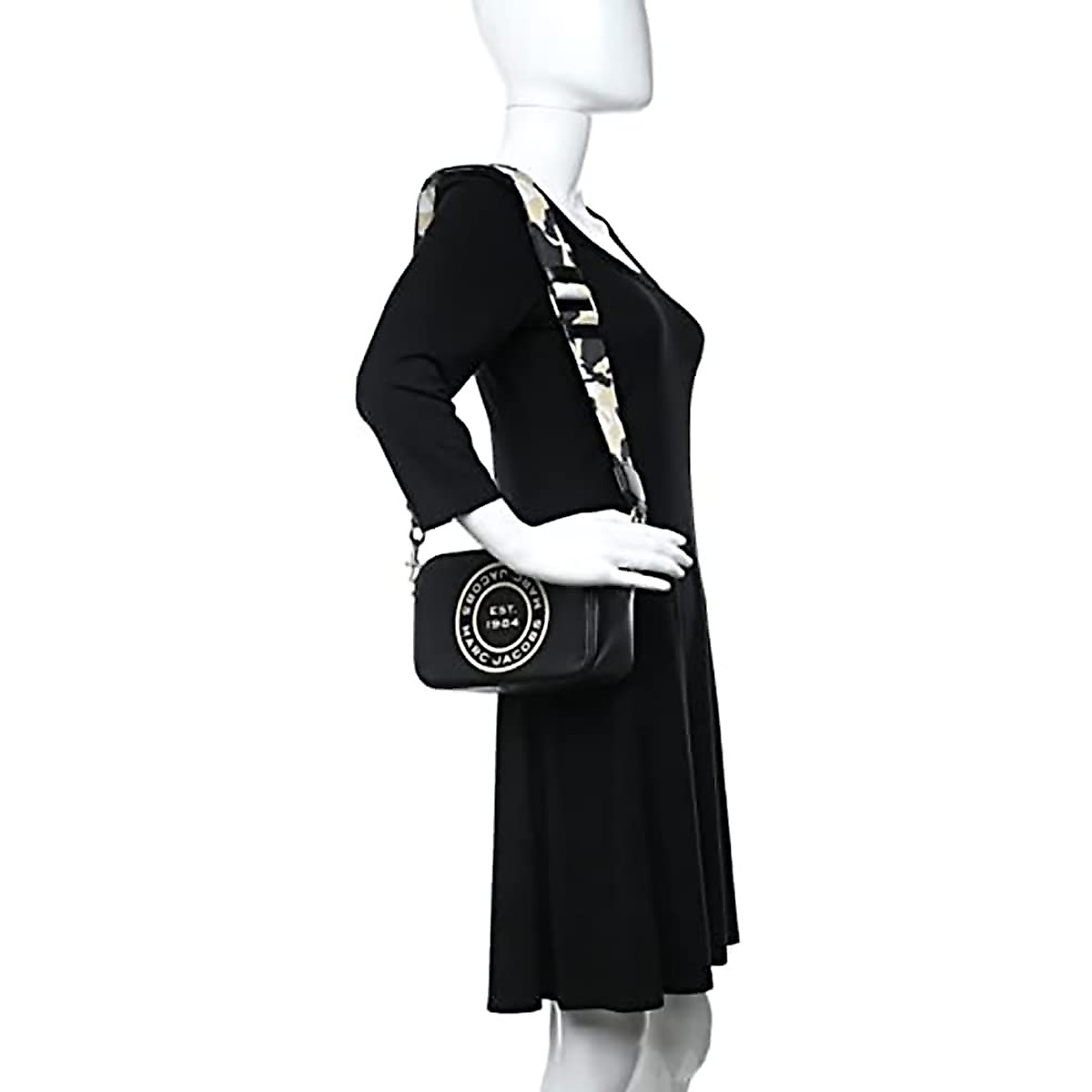 Marc Jacobs Flash Leather Crossbody Bag, Black/Brown Multi