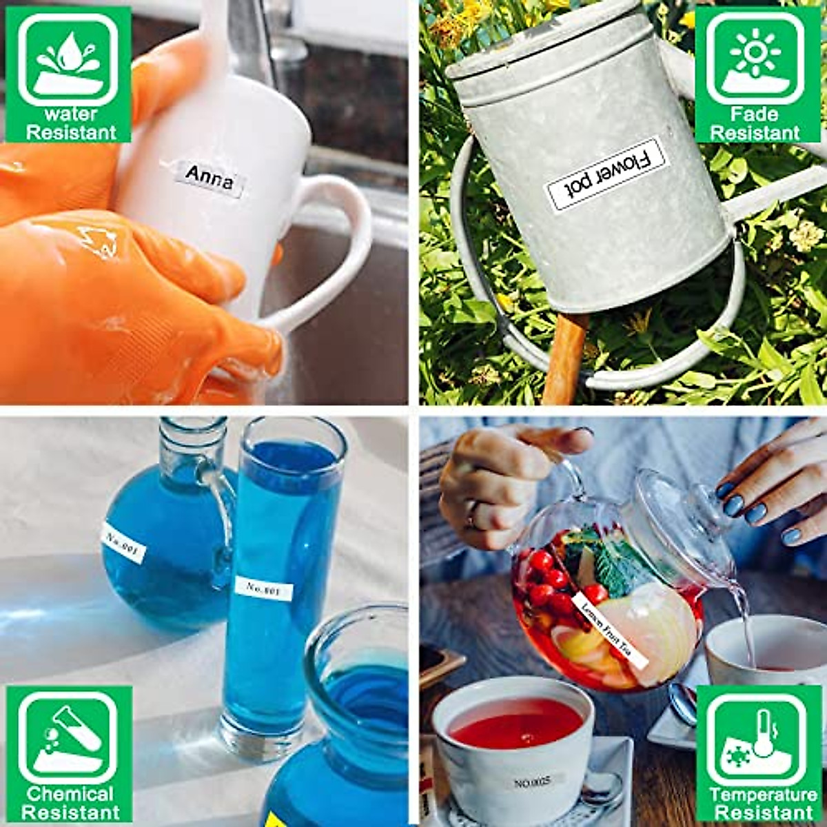 TZe TZ Tape 12mm 0.47 Laminated White Replacement for Brother P Touch TZe-231 TZe231 Label Maker Tape 12mm Compatible with Brother Label Maker PT-D210 PT-D220 PT-H110 PT-D600 PT-D400, 8m 26.2ft