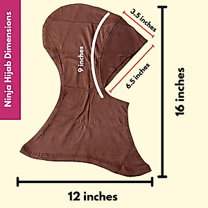 Ninja Cotton Jersey Inner Neck Under Scarf for Hijabs White