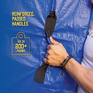 Mattress Bags for Moving with 8 Handles Full XL - 2 PACK Extra-Thick Mattress Bag for Moving - Reusable Mattress Storage Bag - Zippered Mattress Cover for Moving, Moving Mattress Bag Protector