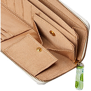 Japan Factory JAW002-Blue Stained Glass Leather Thin Gusset Wallet (Blue) Enamel Finish