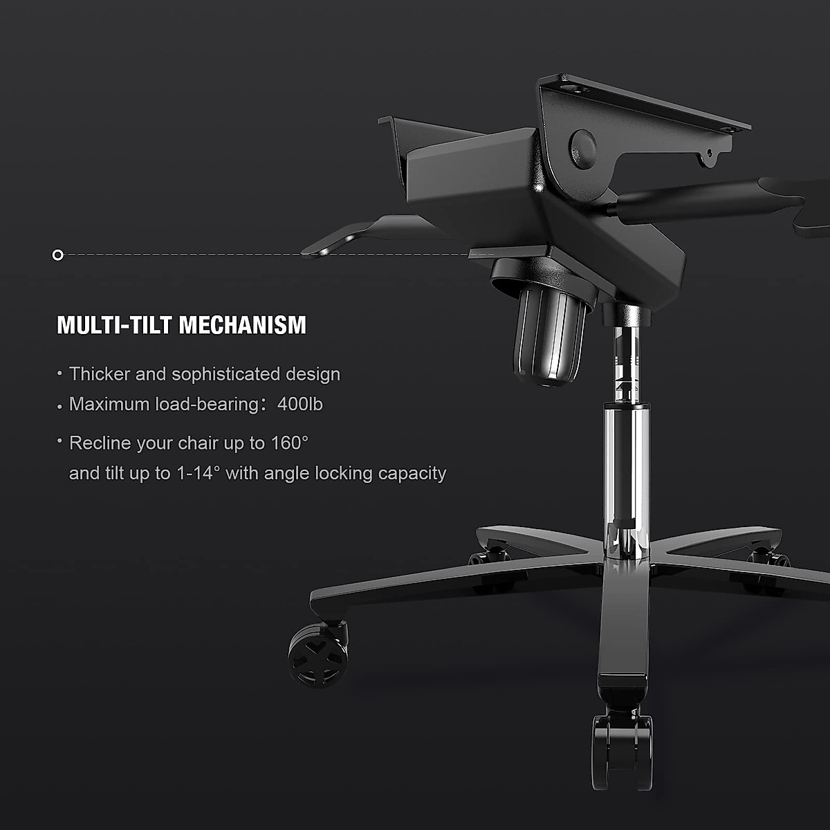 Gaming Chair 350lb Big and Tall High Back Office Chair Ergonomic Racing Reclining Chair with 4D Armrests Swivel Tilt Rocker (White)