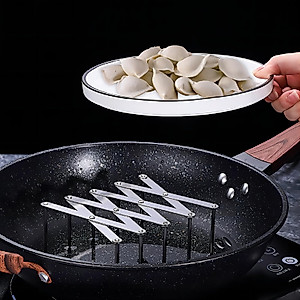 GREATLINK 1PCS Pot Lid Organizers, Dish Rack to Store Houseware, Plate Rack While Cooking, Kitchen Cabinet Pantry Pan and Pot Lid Organizer Rack Holder