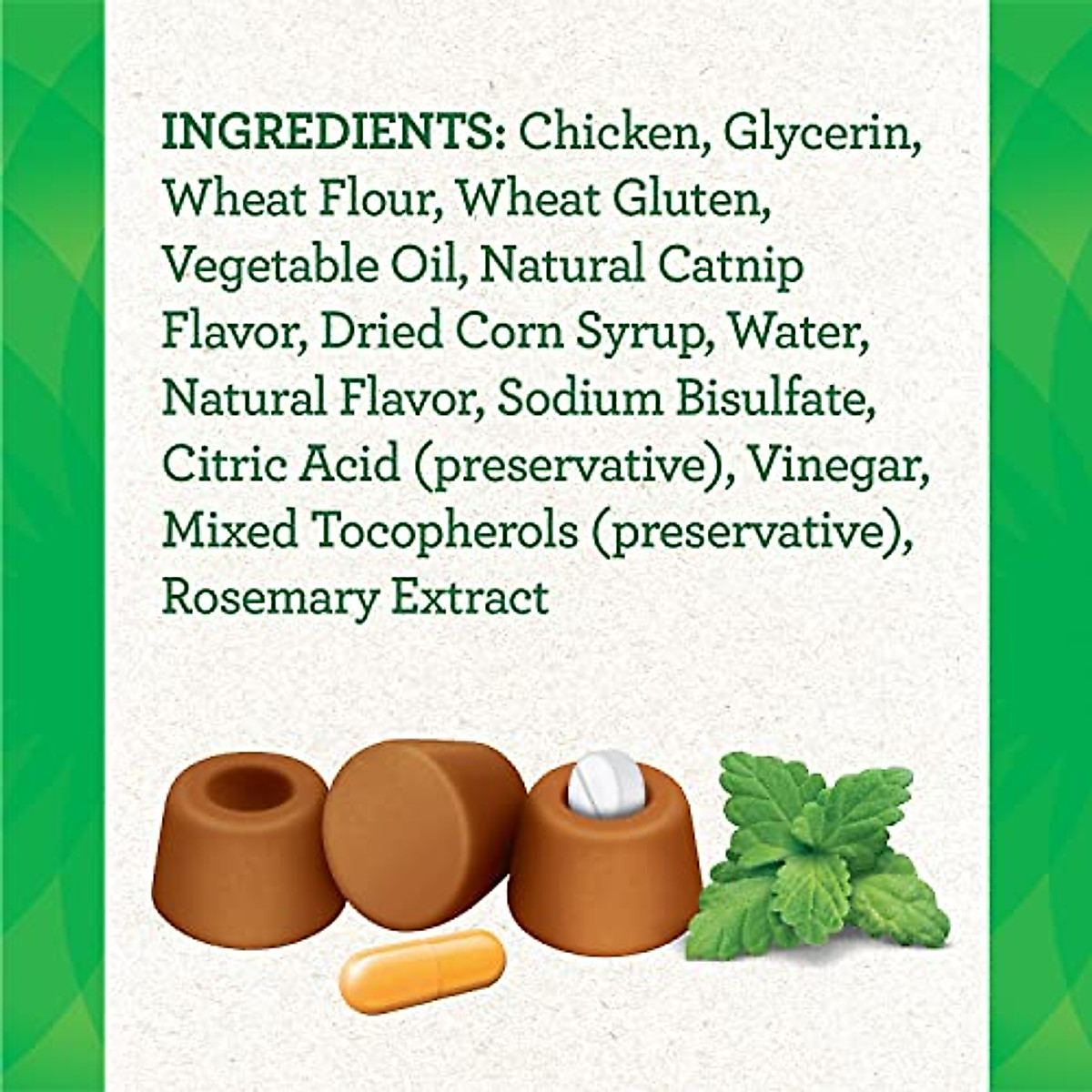 Greenies Feline Pill Pockets for Cats Natural Soft Cat Treats, Catnip Flavor, 1.6 oz. Pack (45 Treats)