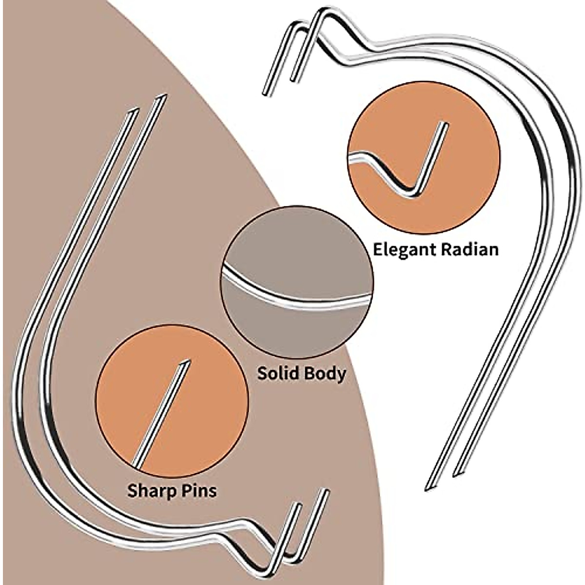 40 Pieces Picture Hangers Super Hooks, PinCute Hercules Hooks Drywall Picture Hanging Hooks Holds Up to 100lbs No Tools Need, Hang Art, Clocks, Frames or Planters