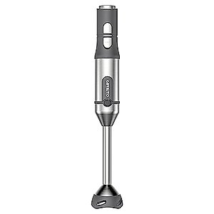 Gavasto Immersion Blender 600 Watts Scratch Resistant Hand Blender,15 Speed and Turbo Mode Hand Mixer, Heavy Duty Copper Motor Stainless Steel Smart Stick for Soup, Smoothie, Puree, Baby Food