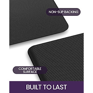 DEXI Kitchen Mat Cushioned Anti Fatigue, Non Slip Waterproof Comfort Standing Floor Rug for Kitchen, Office, Sink, Laundry, 39x20, Black