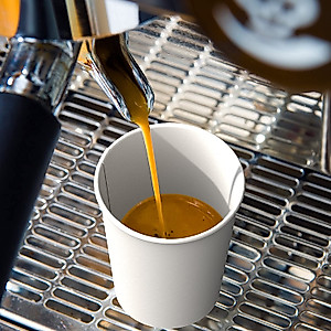 Lakesstory 50 Pack 4 oz. White Paper Disposable Cups – Hot and Cold Beverage Drinking Cup for Water, Juice, Coffee or Tea – Ideal for Water Coolers, Party, or Coffee On the Go’