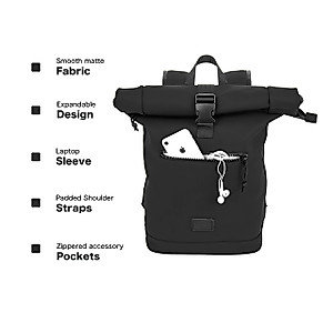 X RAY Rolltop Backpack | Leather Backpack | Travel Backpacks | School Backpack