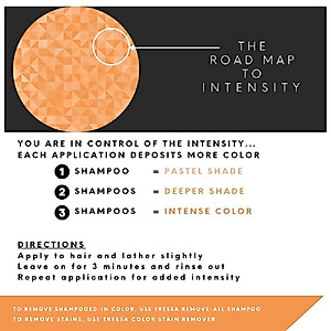 Watercolors INTENSE METALLIC Semi Permanet Color Depositing Shampoo-Sulfate & Paraben Free to Maintain & Enhance Hair Color 8 fl oz - COPPER