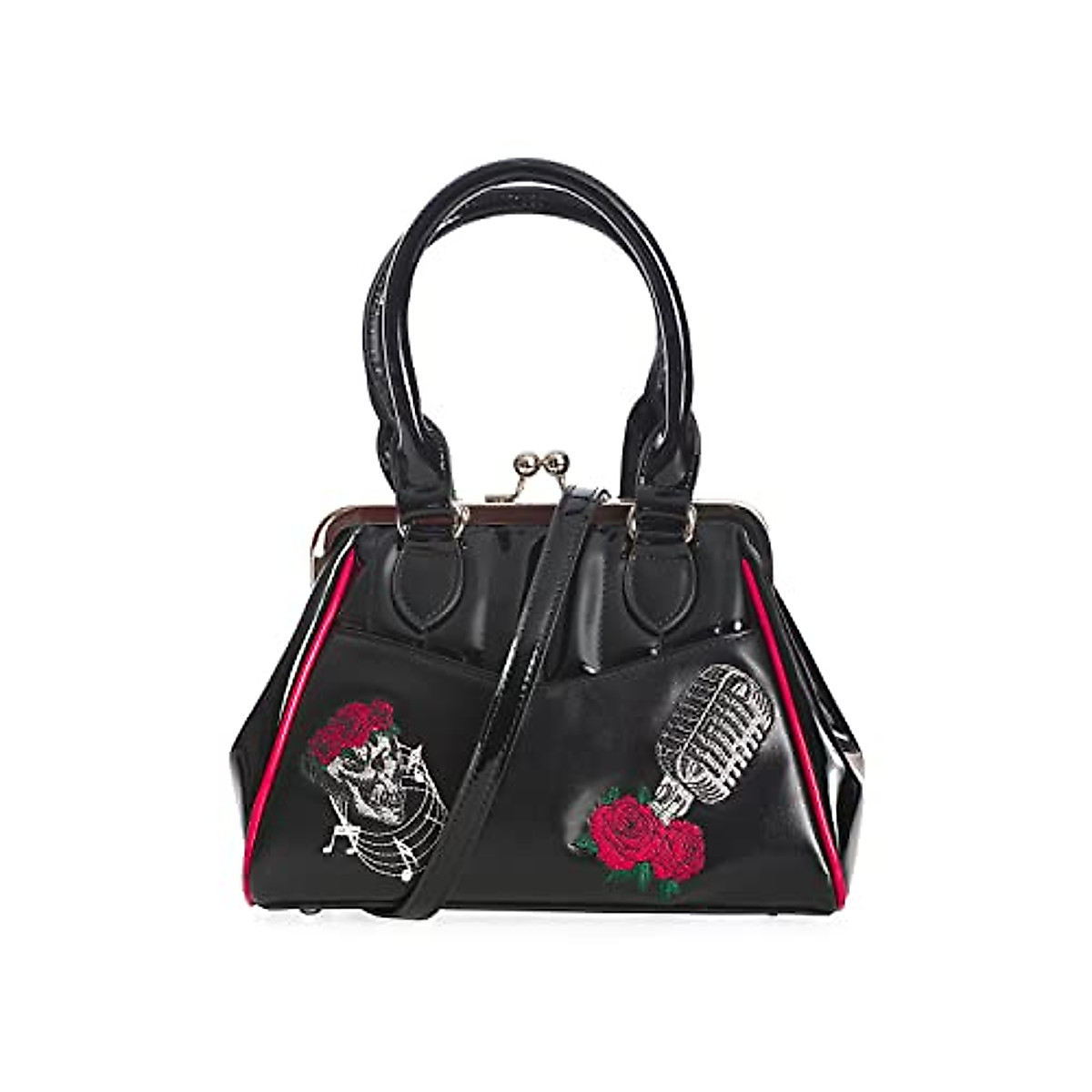 Lost Queen Nashville Rockabilly Vintage Retro Handbag - Black/One Size