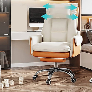 KXDTZ Sofa Office Chair, Gaming Chair Computer Chair Backrest with Footrest Reclining Swivel Chair