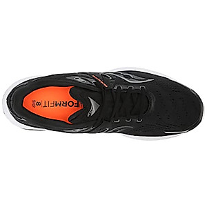 Saucony Men's Guide 16 Sneaker, Black/White, 11