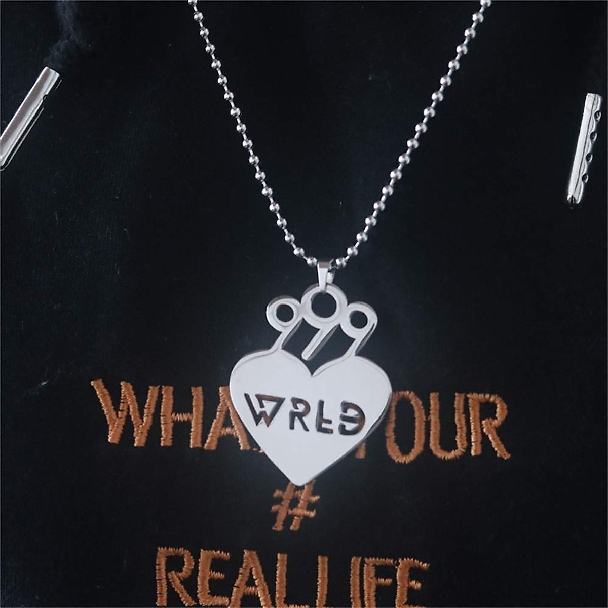 COMTRUDE 999 Necklace Premium Stainless Steel Pendant Perfect Gifts for Young Singer Fans Silver