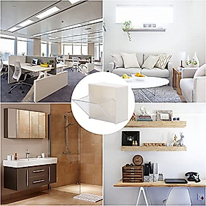 Tecbeauty 4PCS Cotton Pads Holder Dispenser, Wall Mounted Cotton Ball Organizers and Storage Box Cotton Rounds Jar Containers for Cotton Ball, Floss, Hairpin, Rubber Band, Clip（3.35in x1.8in x3.35in）