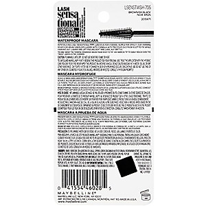 Maybelline New York Lash Sensational Luscious Waterproof Mascara, Brownish Black, 0.3 fl. oz.